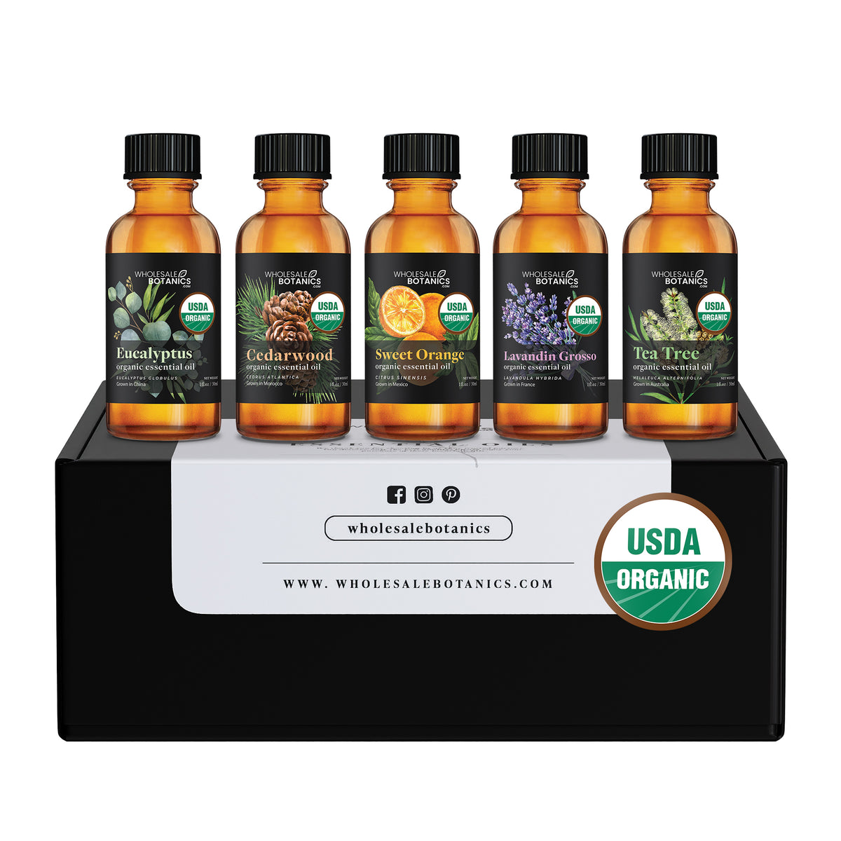 Organic Essential Oils Bundle — Wholesale Botanics