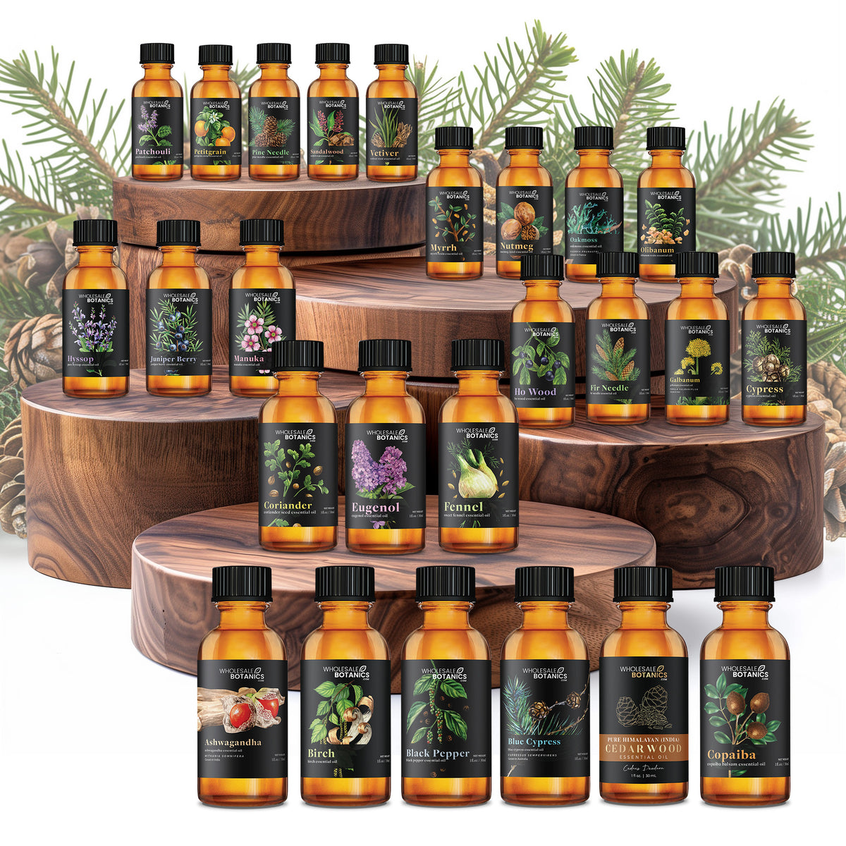 Woodsy Wonders Essential Oil Bundle — Wholesale Botanics